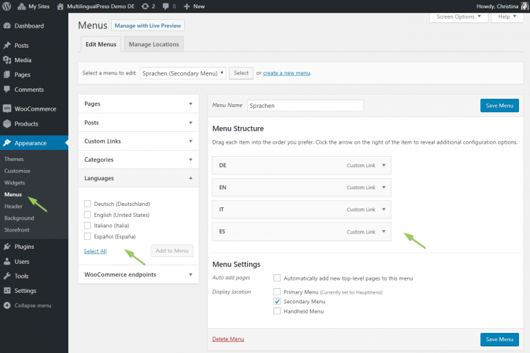 Getting started with MultilingualPress - MultilingualPress Docs