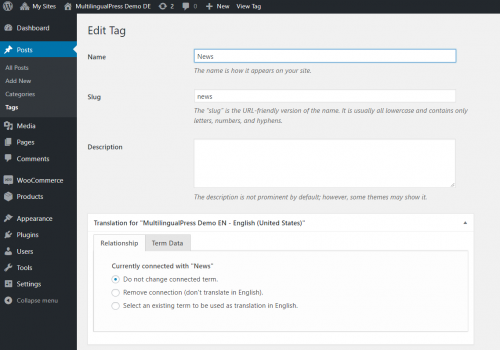 Getting started with MultilingualPress - MultilingualPress Docs
