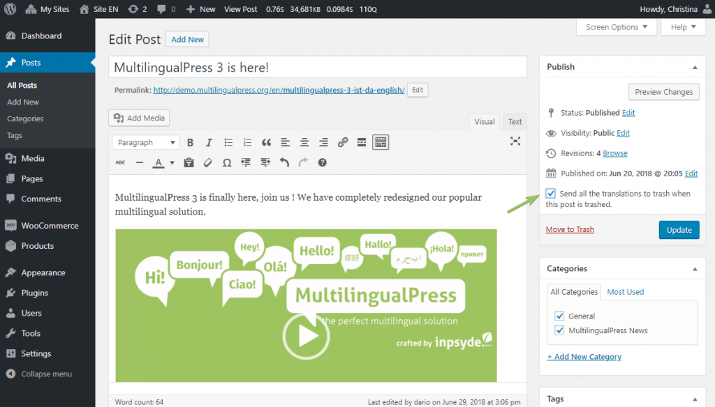 Getting started with MultilingualPress - MultilingualPress Docs
