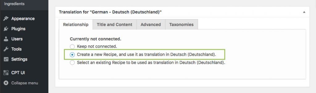 How to translate custom post types and taxonomies - MultilingualPress Docs